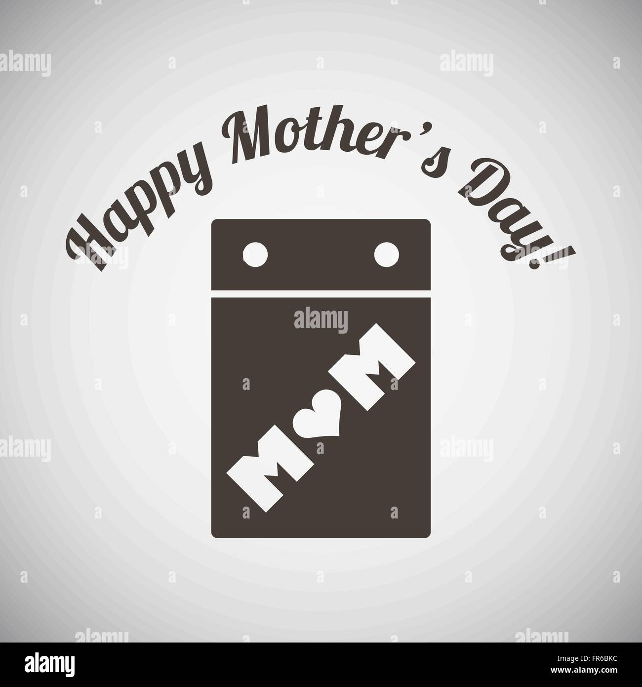 Mother's day emblem with calendar. Vector illustration Stock Vector ...