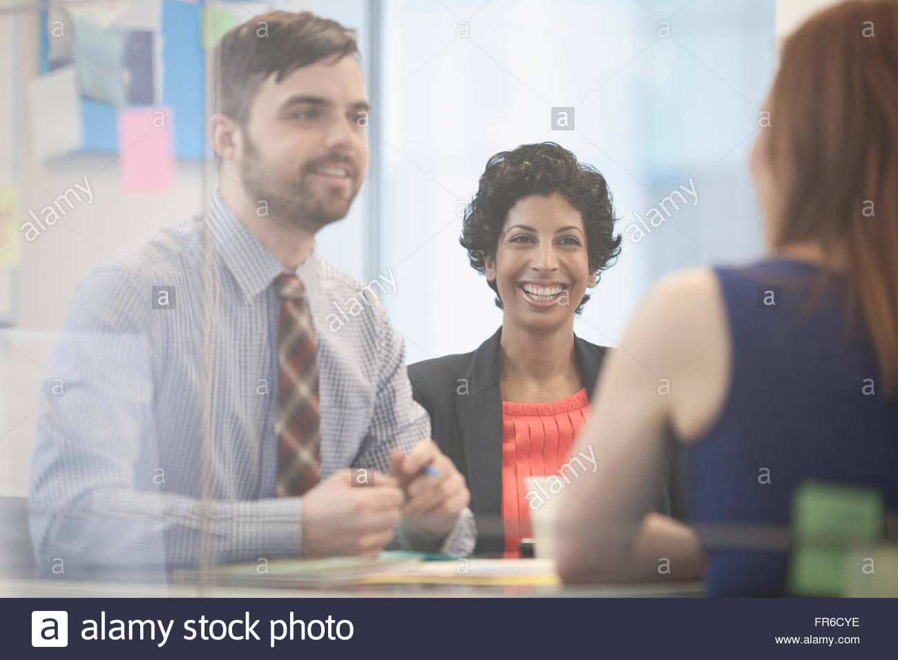 office workers in discussion Stock Photo - Alamy