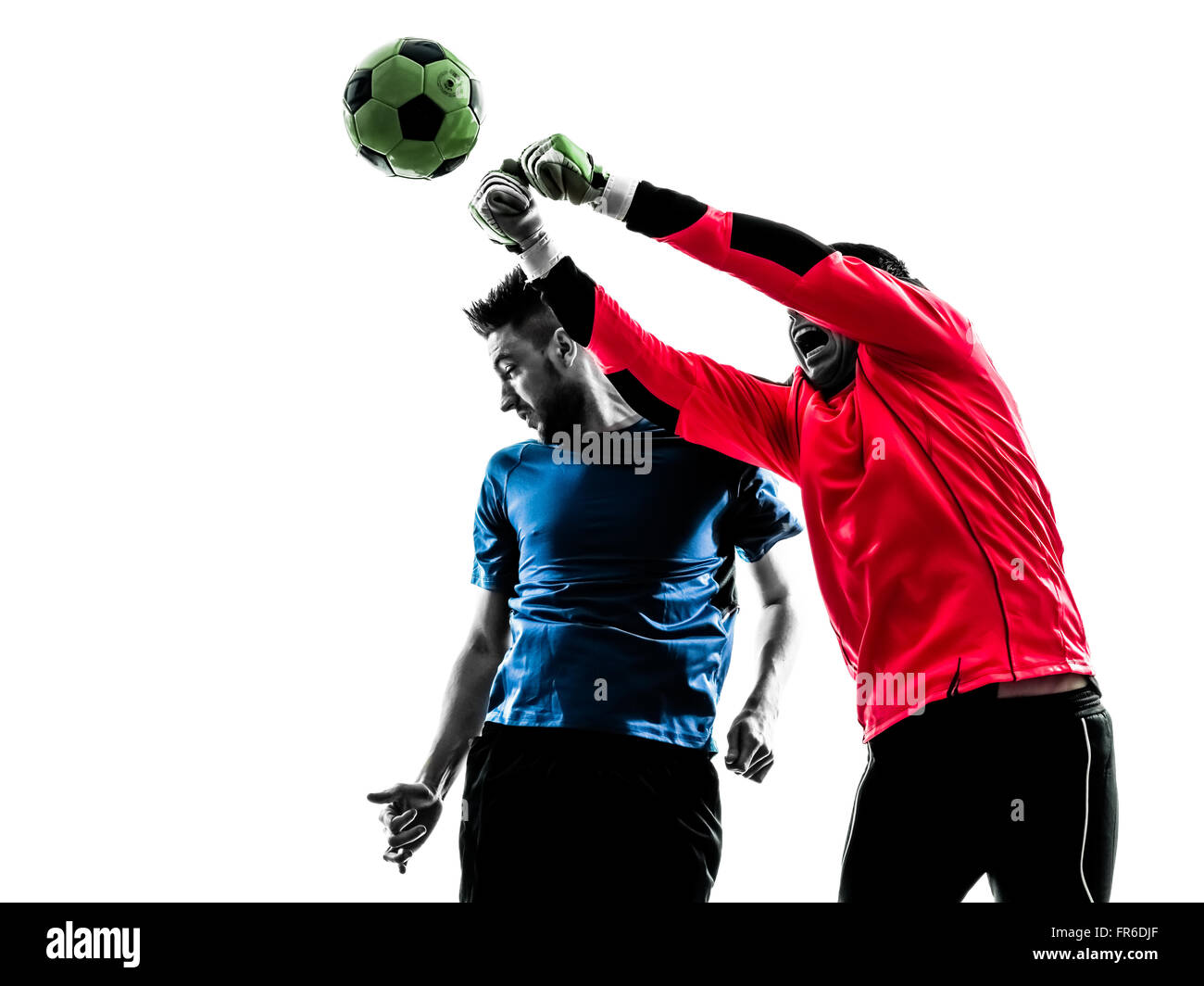 Goalkeeper punching ball hi-res stock photography and images - Alamy