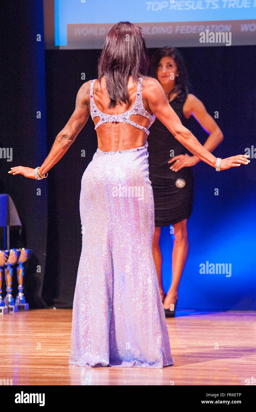 Female bodybuilder in evening dress hi-res stock photography and images ...