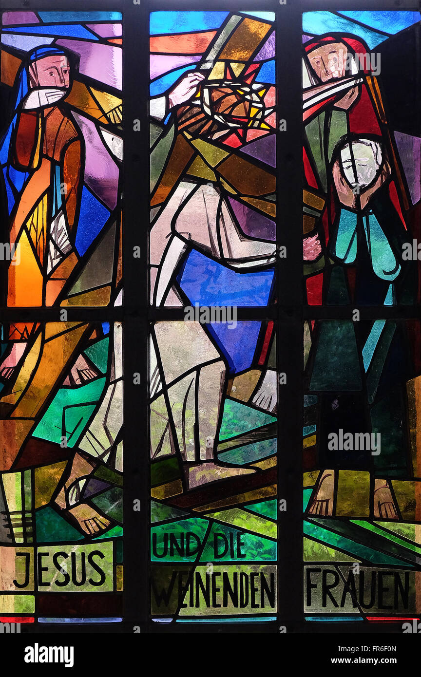 8th Stations of the Cross, Jesus meets the daughters of Jerusalem ...