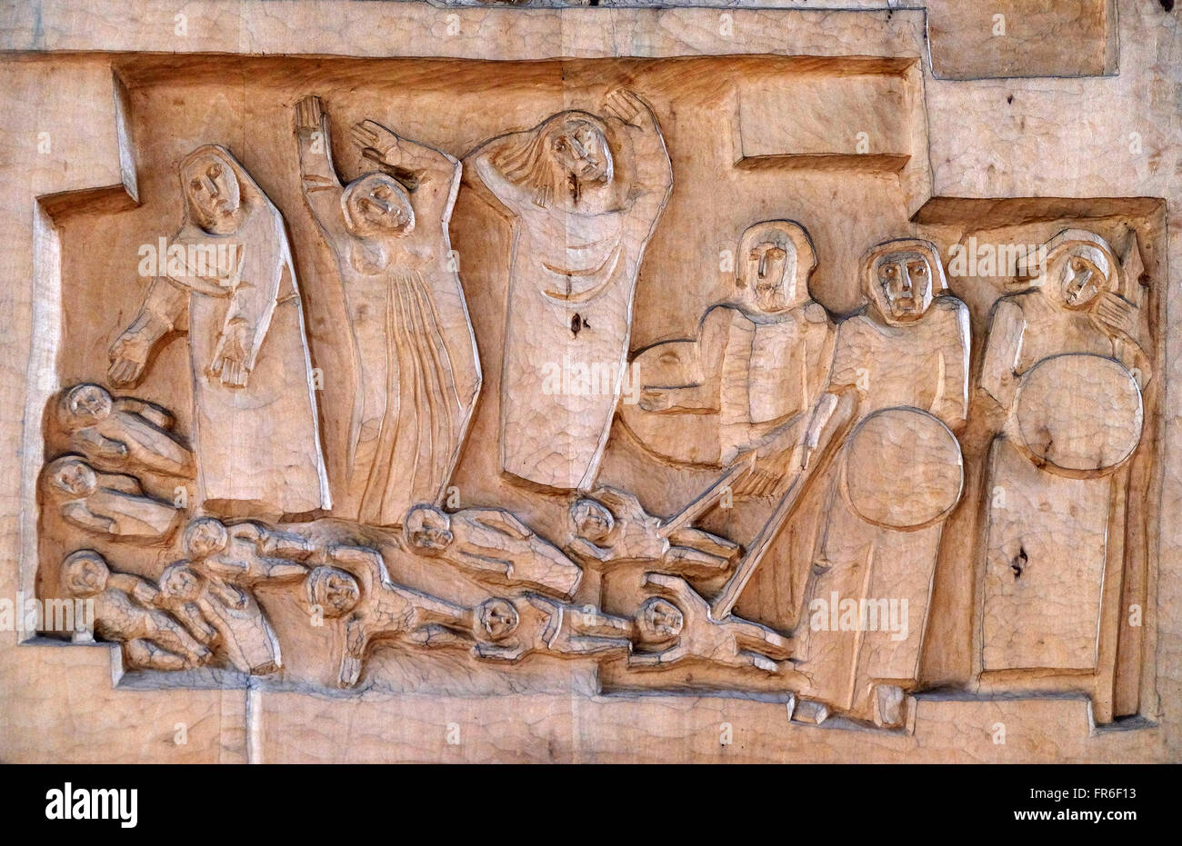 Slaughter of the innocents, Saint Lawrence church in Kleinostheim ...