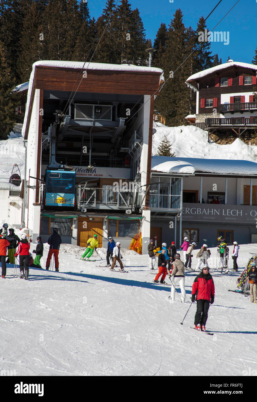Bergbahn Cable Car Oberlech Lech Arlberg Austria Stock Photo - Alamy
