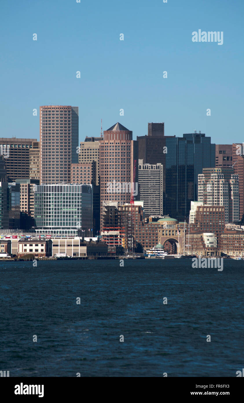 High Rise office buildings and The Custom House The Waterfront Boston ...