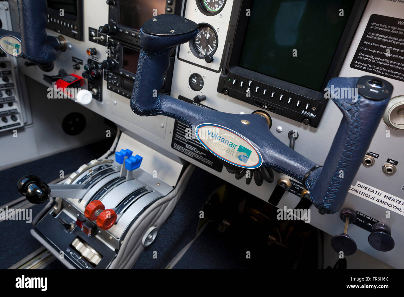 A Vulcan P68 six seater twin engine plane, flying out of Turweston ...