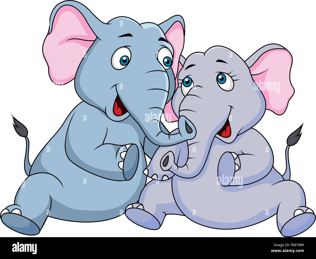 Elephant hug Stock Vector Images - Alamy