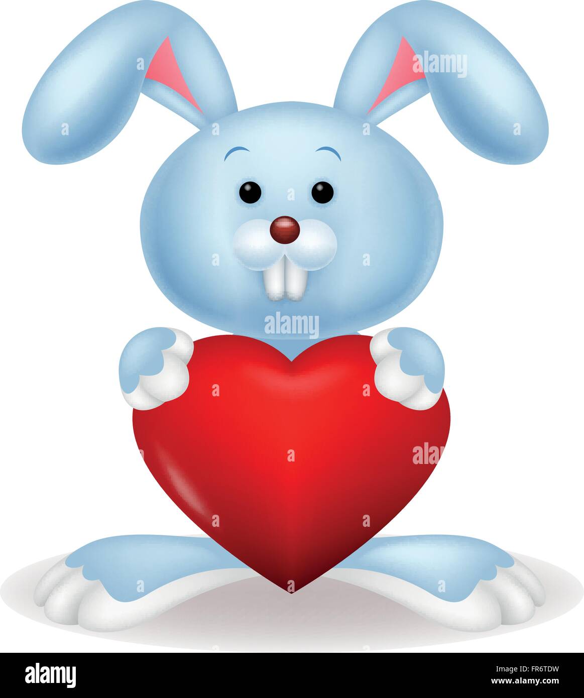 Rabbit embrace heart love Stock Vector Image & Art - Alamy