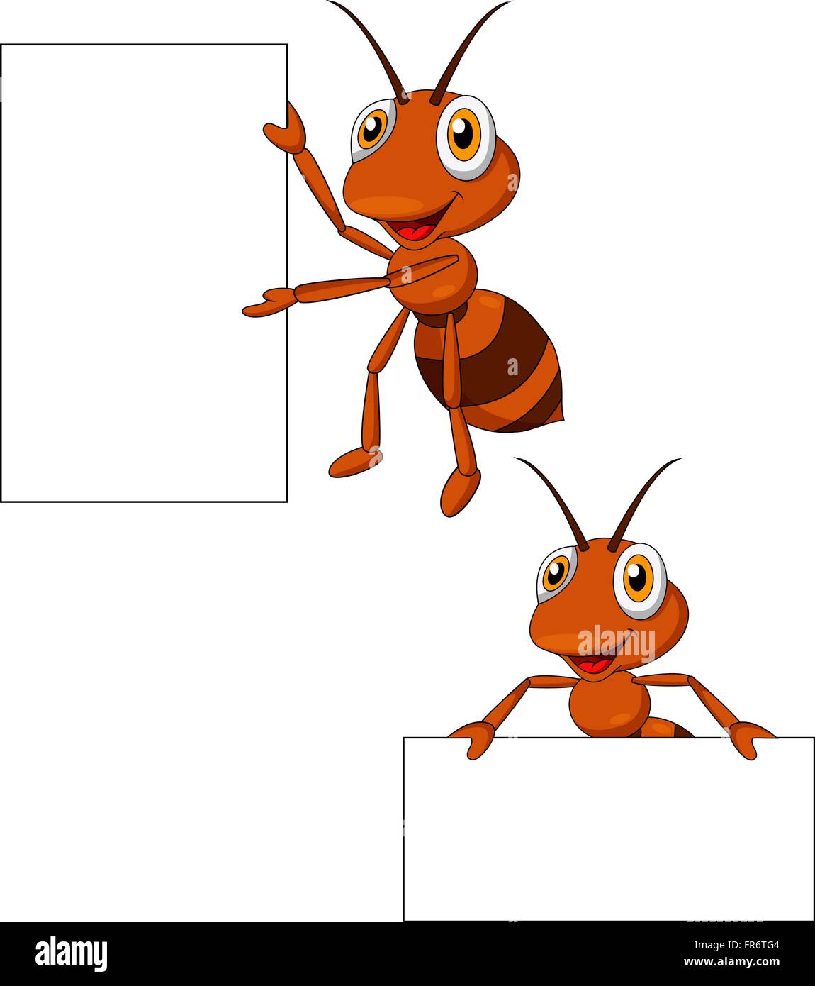 Happy cartoon red ant standing hi-res stock photography and images - Alamy