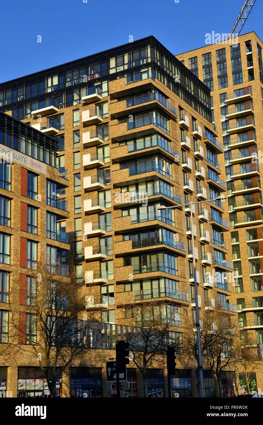 Apartment blocks being built by Berkeley Homes in Royal Arsenal ...