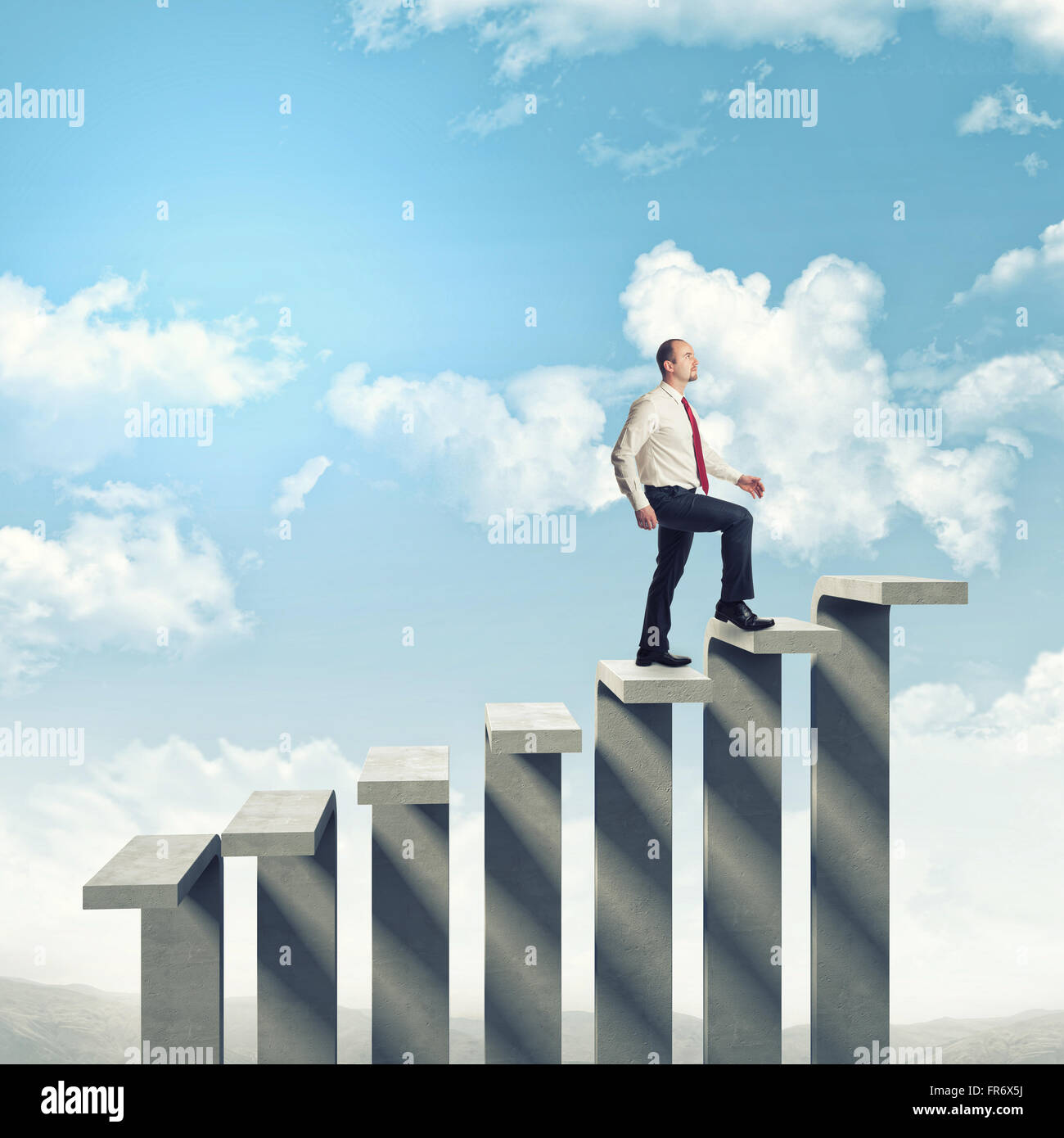 Stair success hi-res stock photography and images - Alamy