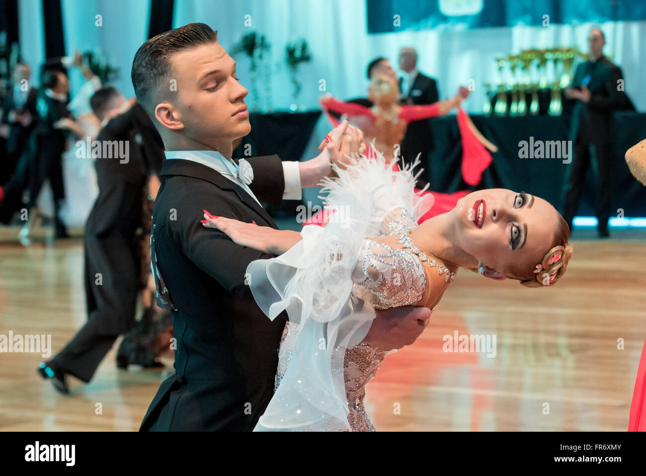 dancers dancing standard dance like slow waltz Stock Photo - Alamy