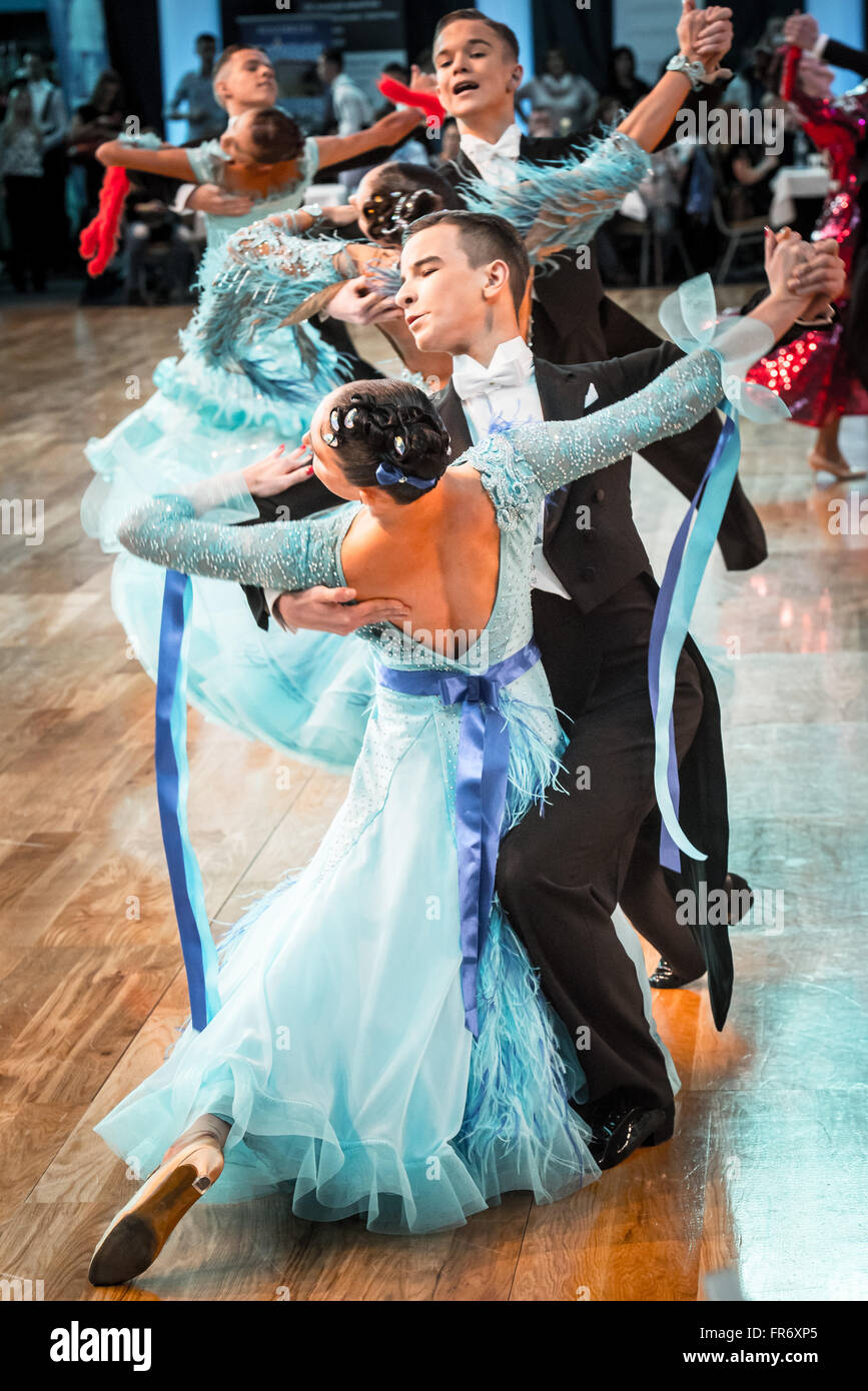 dancers dancing standard dance like slow waltz Stock Photo - Alamy