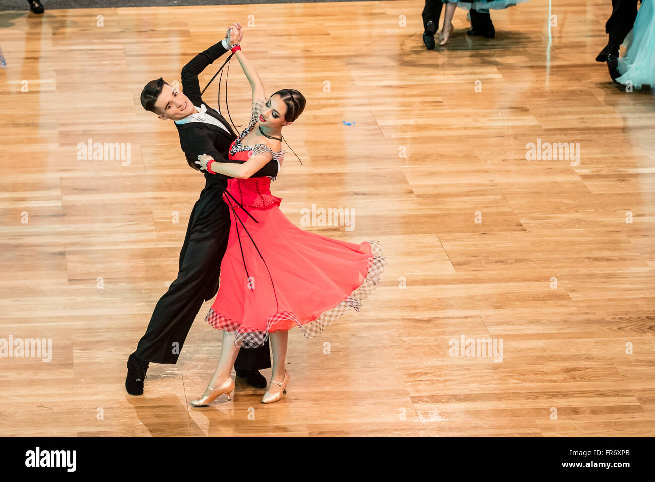 dancers dancing standard dance like slow waltz Stock Photo - Alamy