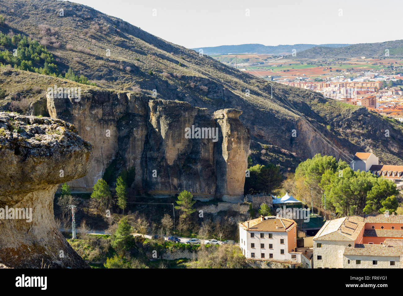 General view of the historic city of Cuenca, Spain Stock Photo - Alamy