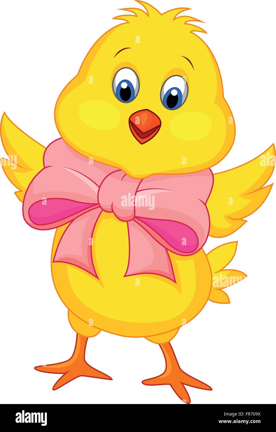 Cute baby chicken cartoon Stock Vector Image & Art - Alamy