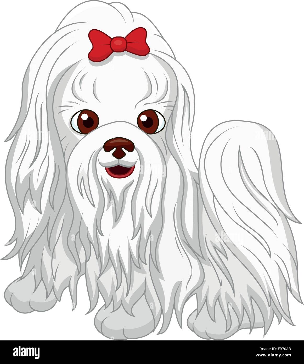 Maltese dog cartoon illustration hi-res stock photography and images ...