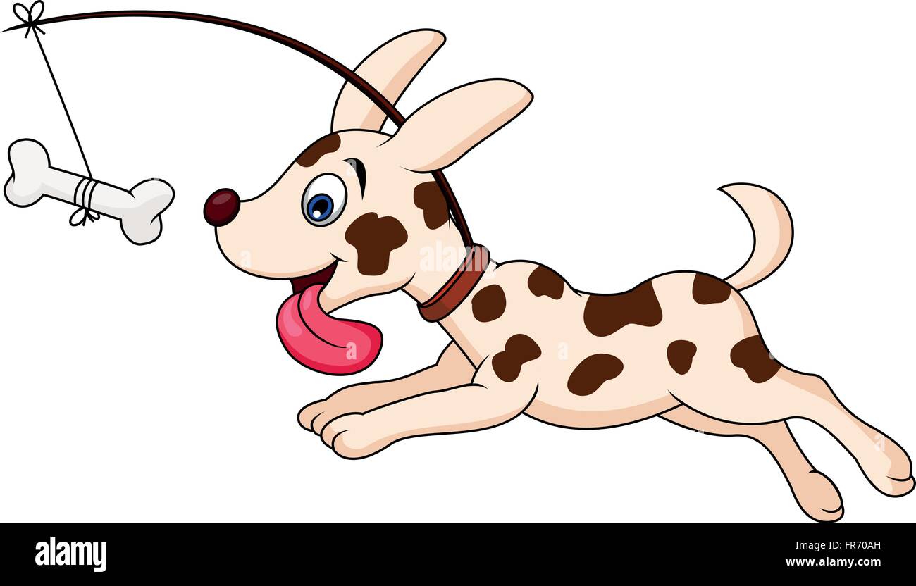 Funny dog running Stock Vector Image & Art - Alamy