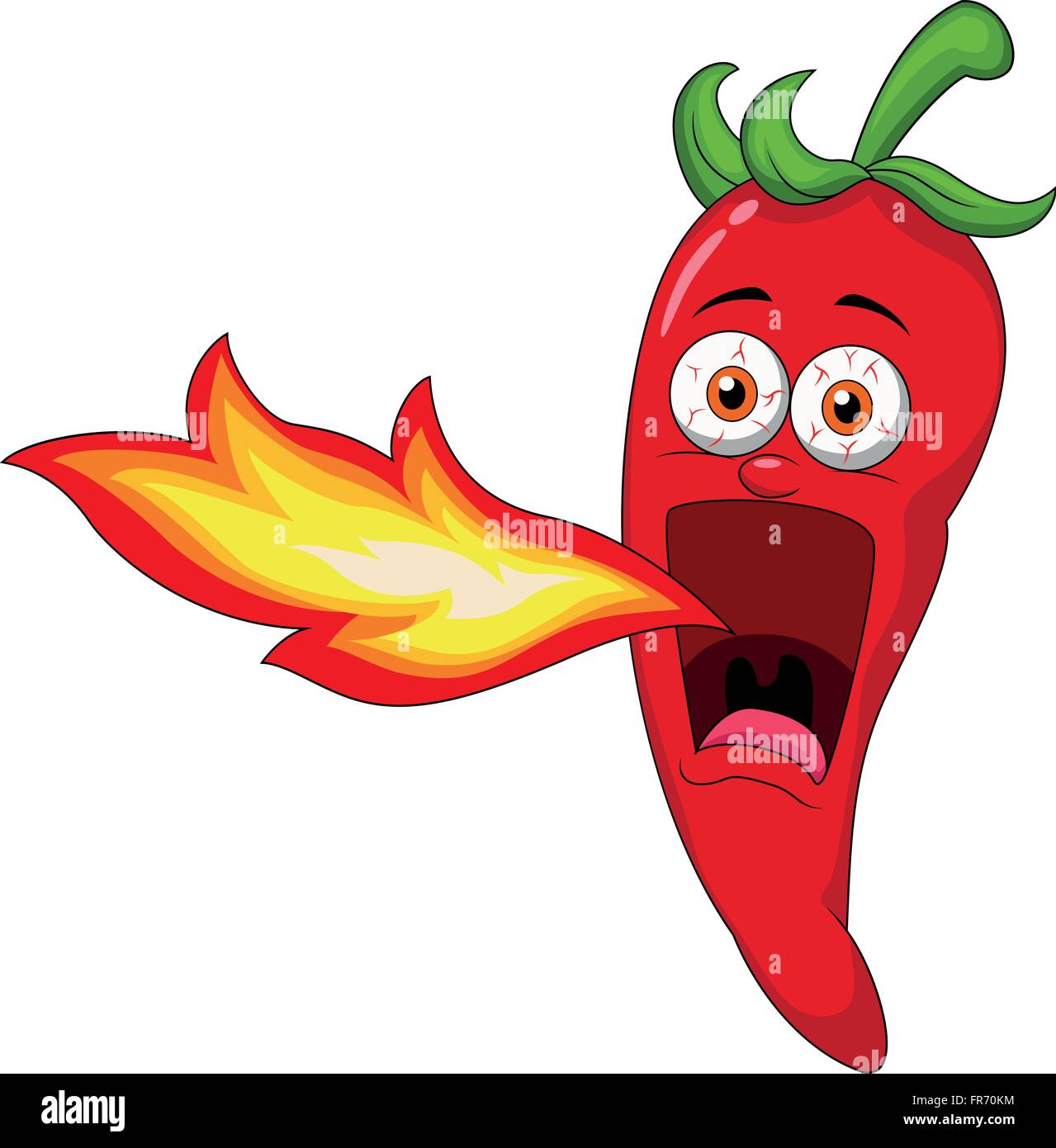 Hot chill pepper Stock Vector Images - Alamy