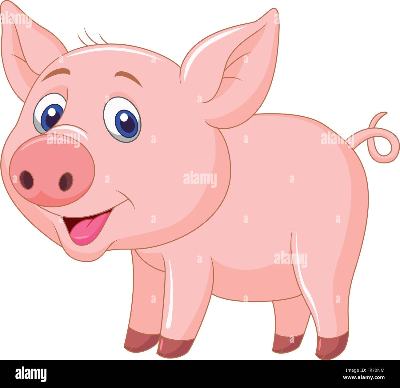 Cute baby pig cartoon Stock Vector Image & Art - Alamy