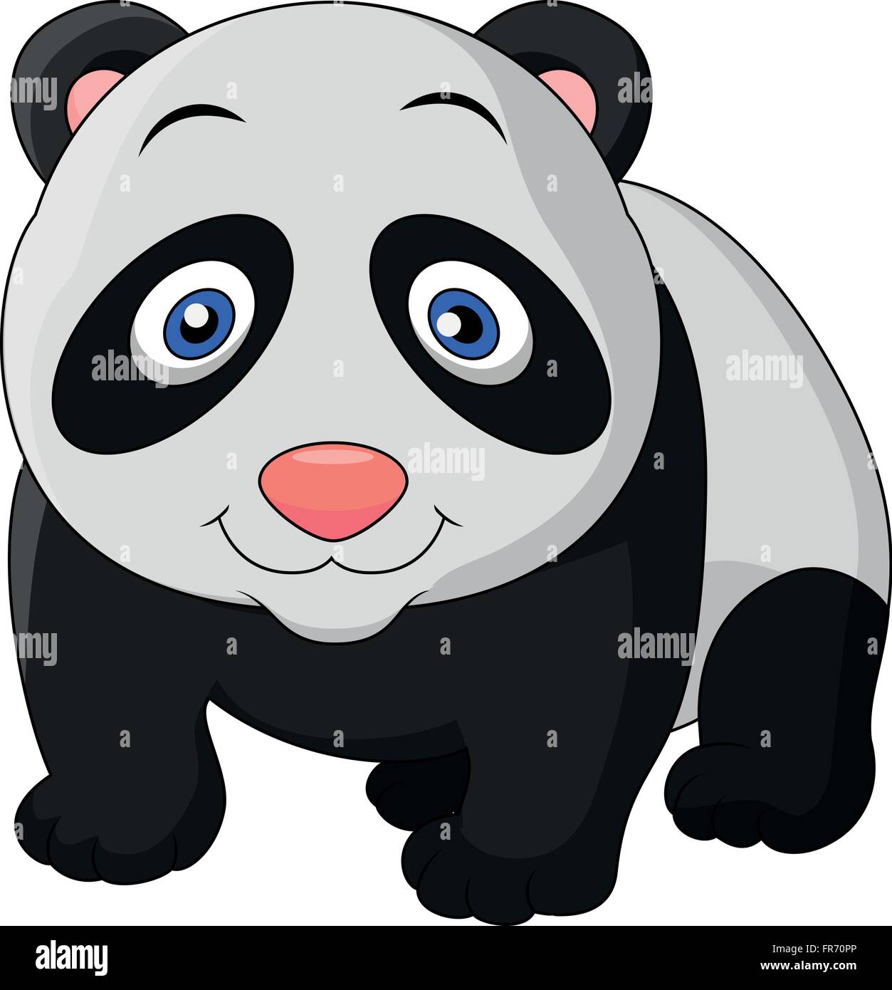 Cute baby panda cartoon Stock Vector Image & Art - Alamy