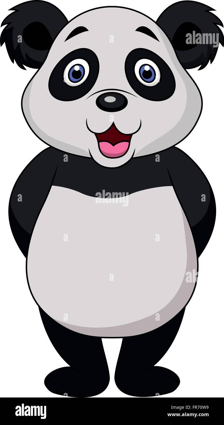 Cute panda standing Stock Vector Image & Art - Alamy