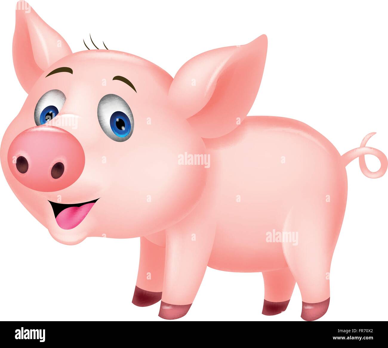 Cute baby pig cartoon Stock Vector Image & Art - Alamy