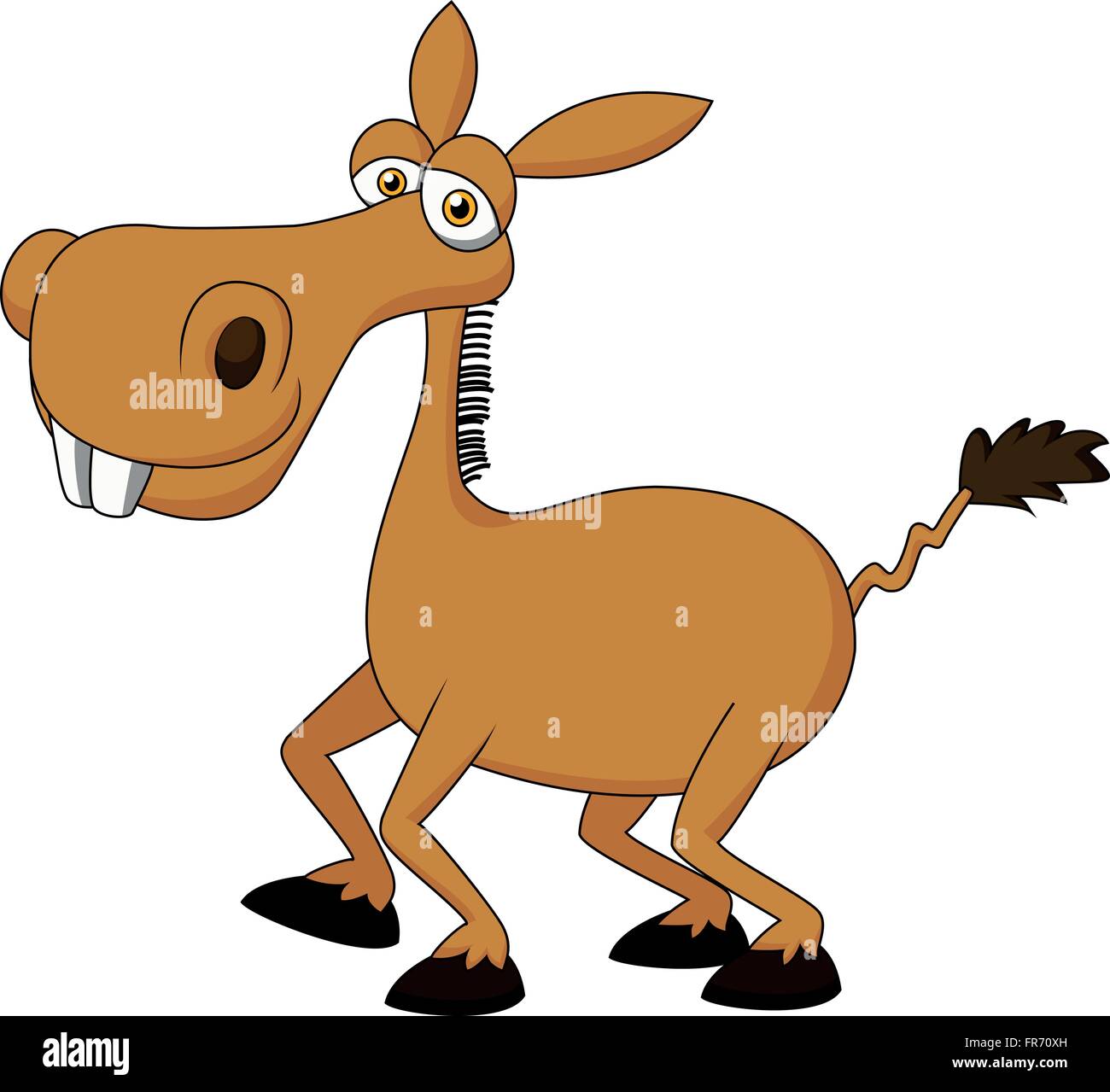 Cute donkey cartoon Stock Vector Image & Art - Alamy