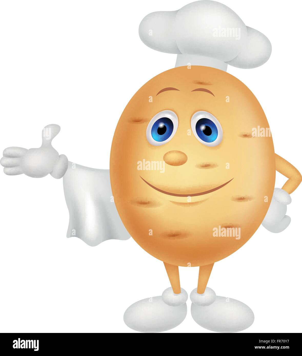 Cute potato chef cartoon character Stock Vector Image & Art - Alamy