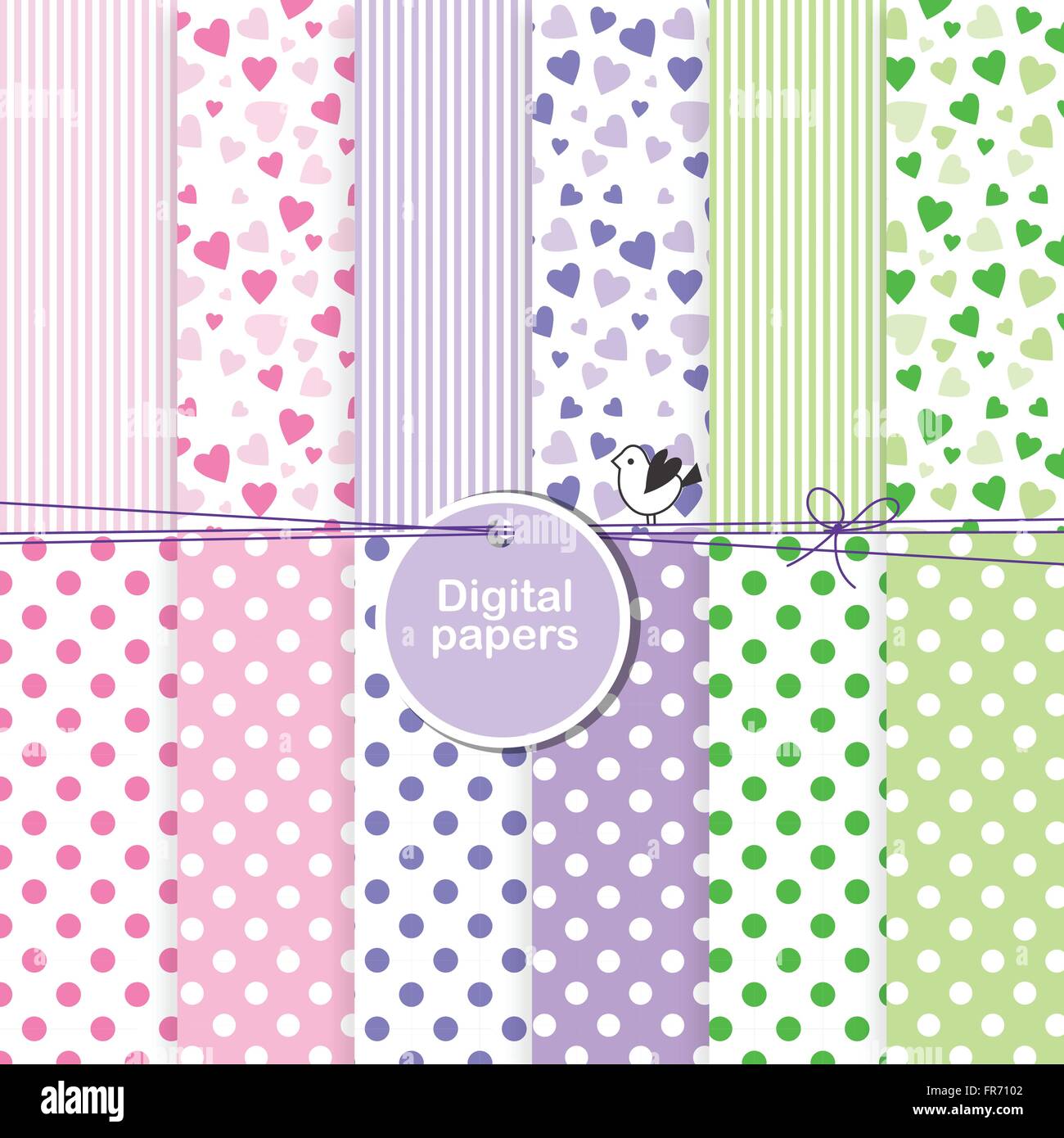 Set of seamless pattern Stock Vector Image & Art - Alamy