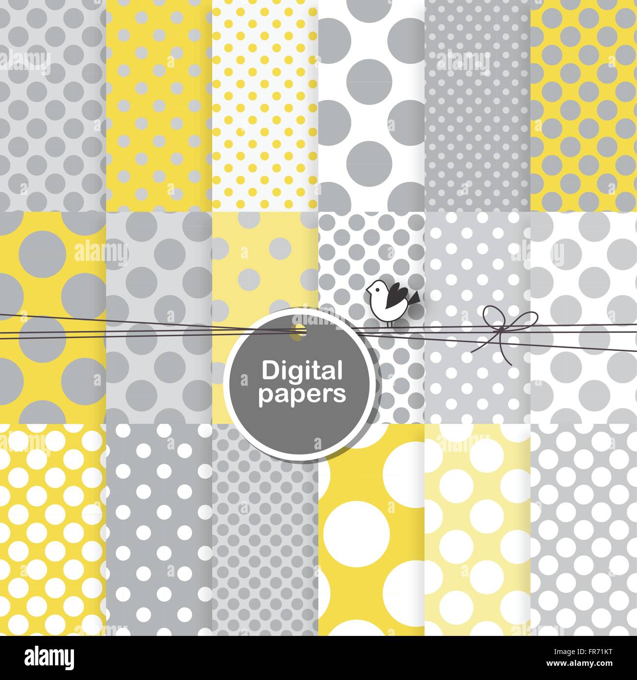 Seamless pattern background - decorative digital paper Stock Vector ...