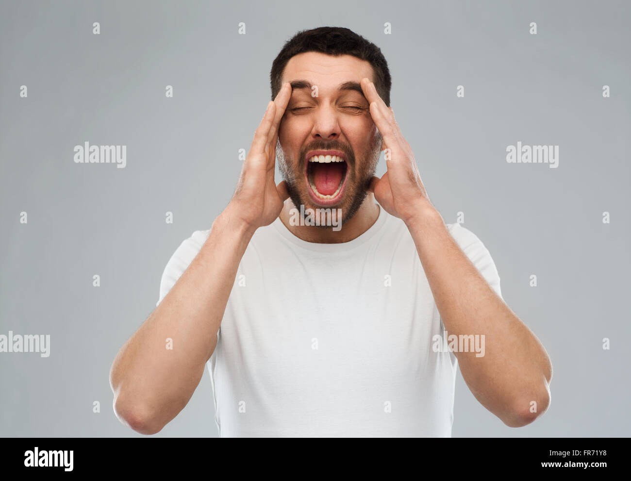Shouting man hi-res stock photography and images - Alamy