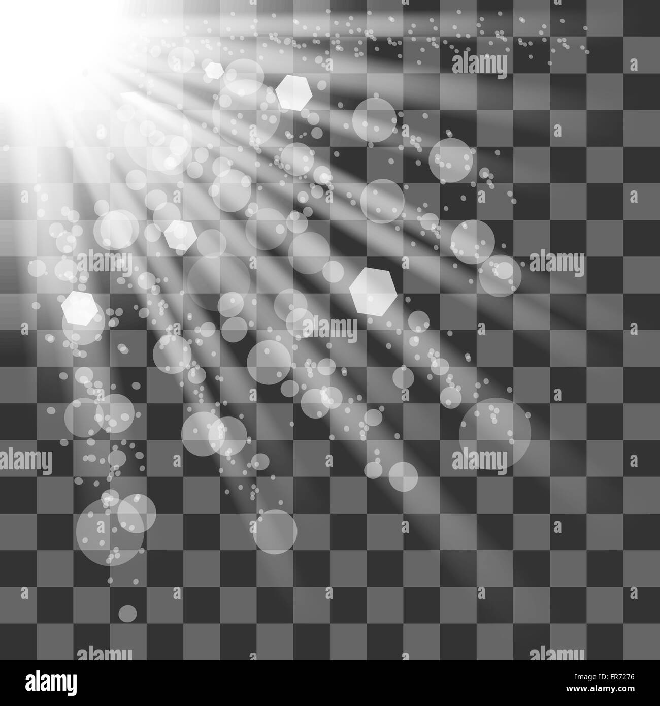 Transparent Sun Light on Checkered Background Stock Vector Image & Art ...