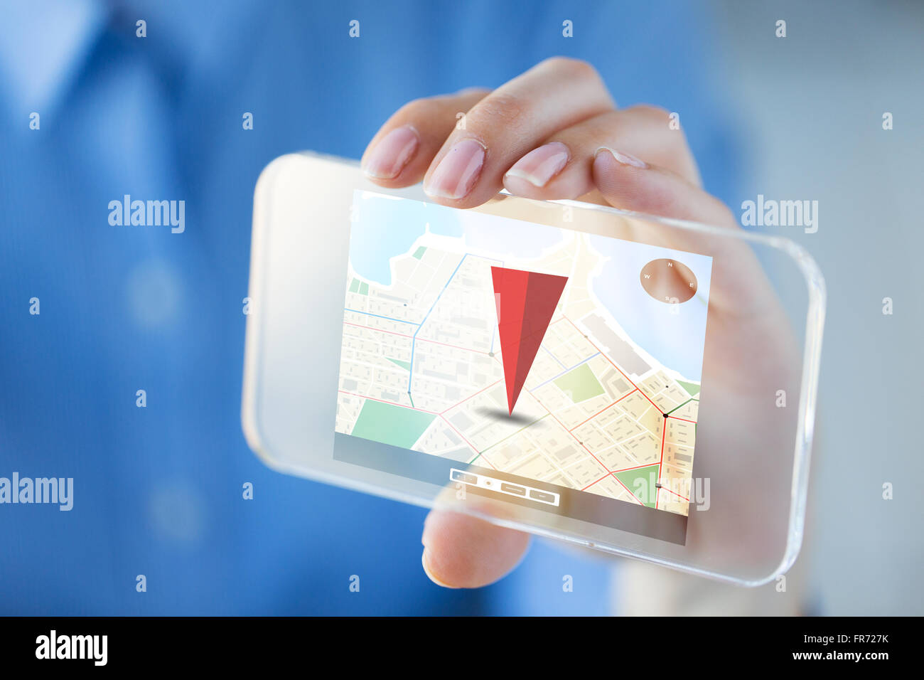 Gps smartphone hand hi-res stock photography and images - Alamy