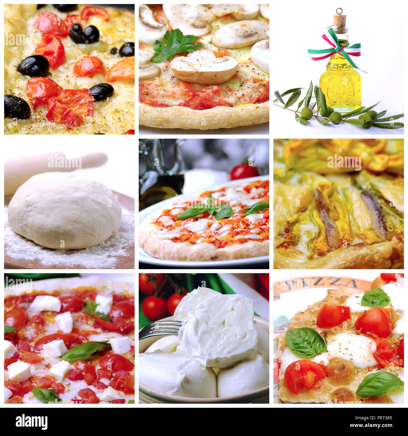 Italian food collage hi-res stock photography and images - Alamy