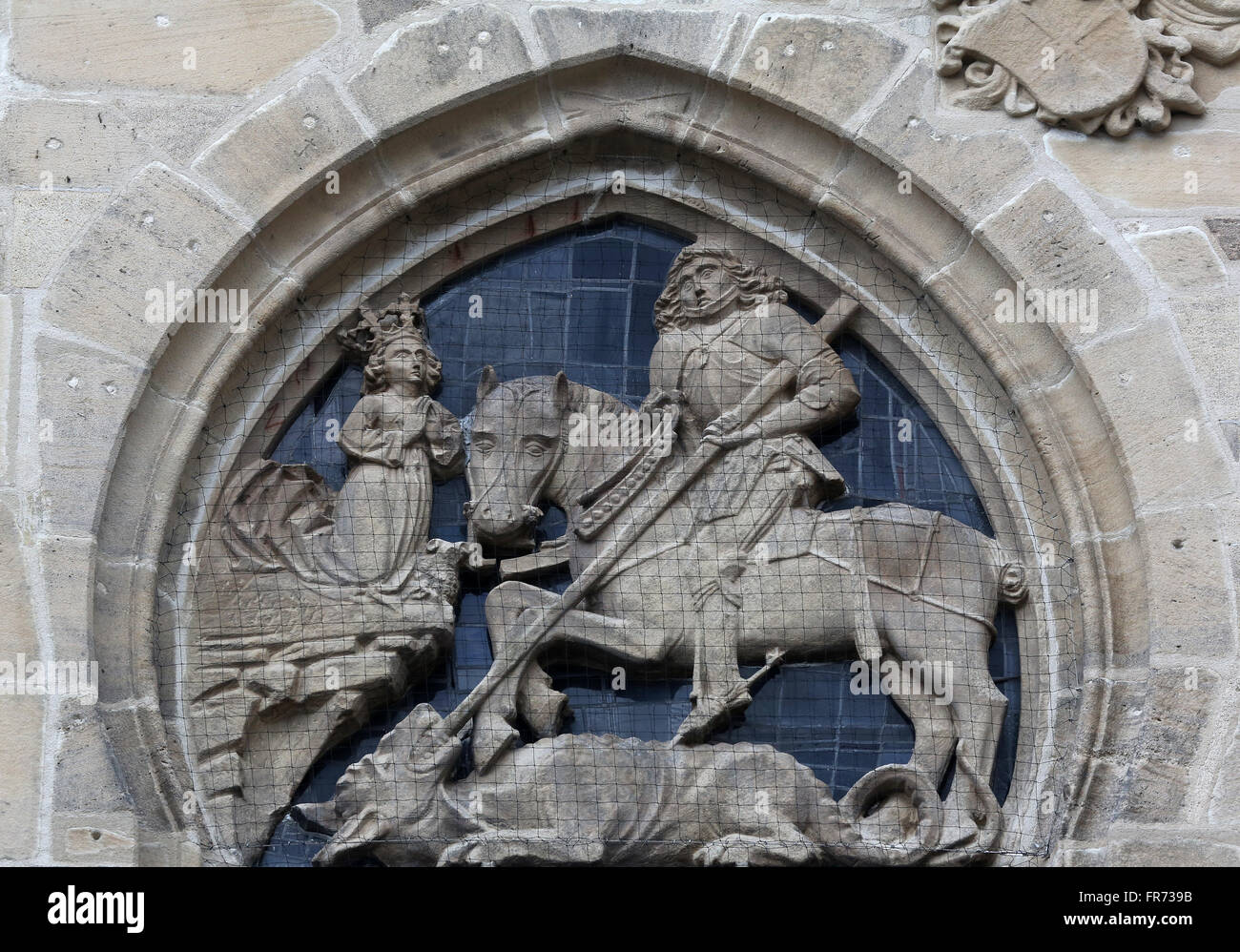 Saint George, Collegiate Church of St. George in Tubingen, Germany on ...