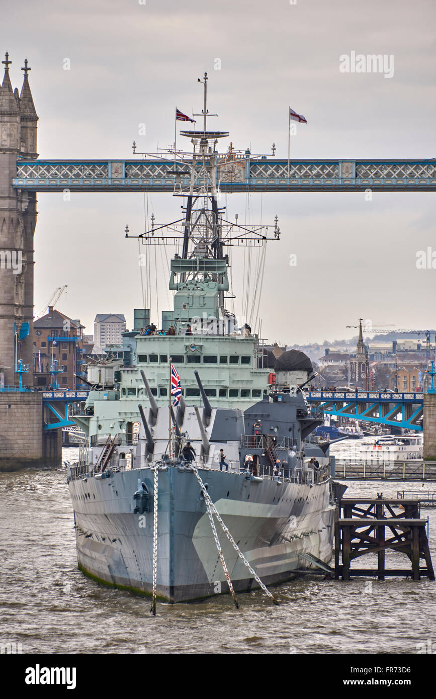HMS Belfast is a museum ship, originally a Royal Navy light cruiser ...