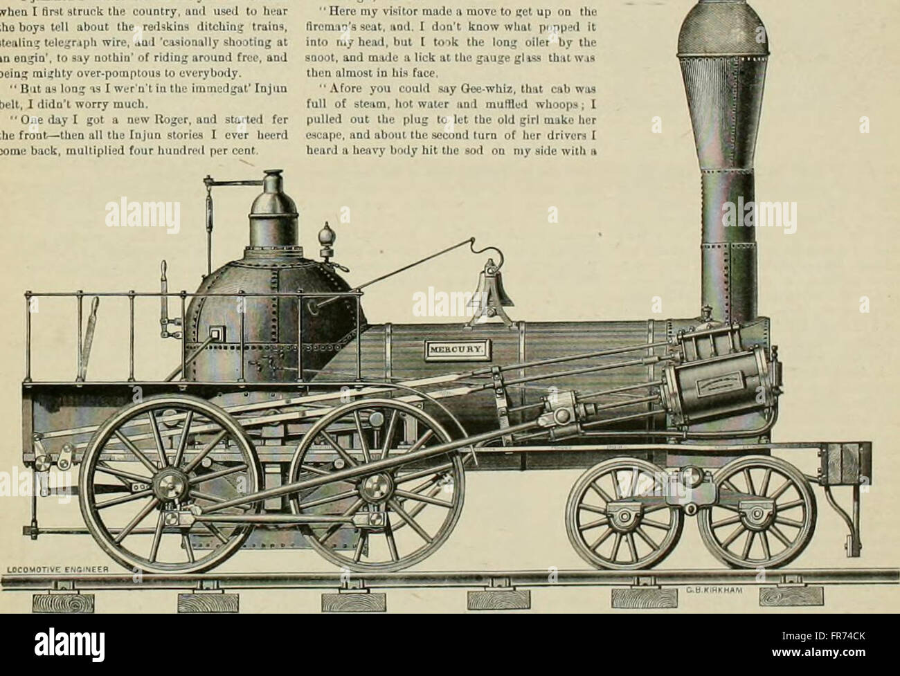 The locomotive engineer (1888 Stock Photo - Alamy