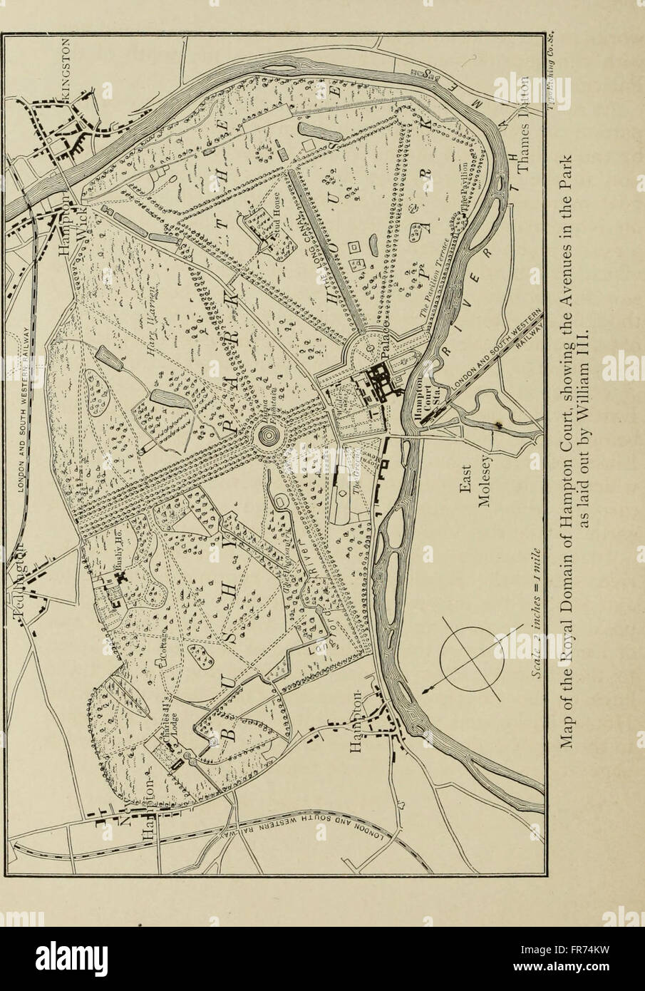 The history of Hampton Court Palace in Tudor times (1885 Stock Photo ...