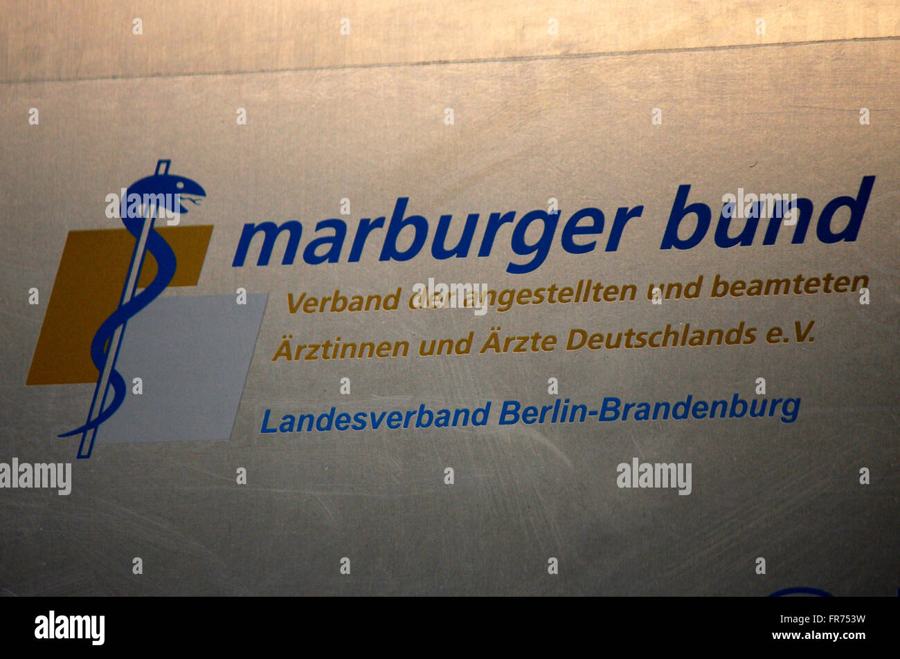 Markenname: "Marburger Bund", Berlin Stock Photo - Alamy