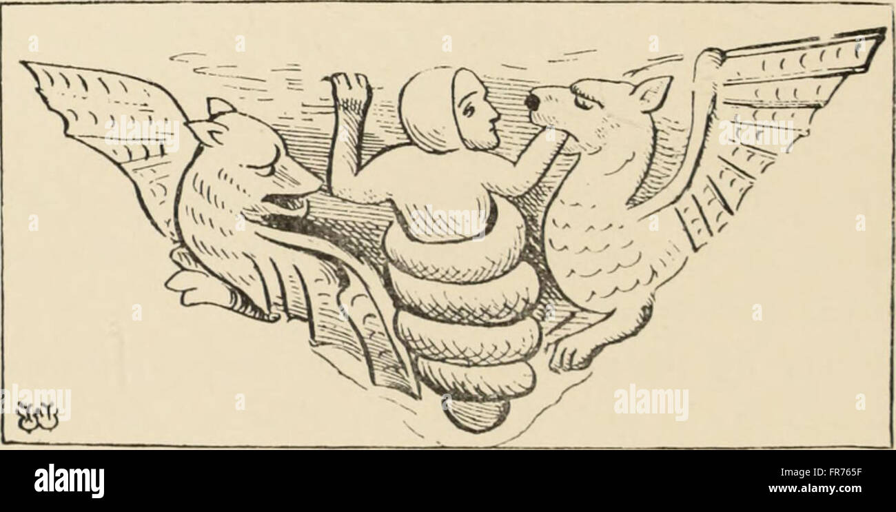 The grotesque in church art (1899 Stock Photo - Alamy