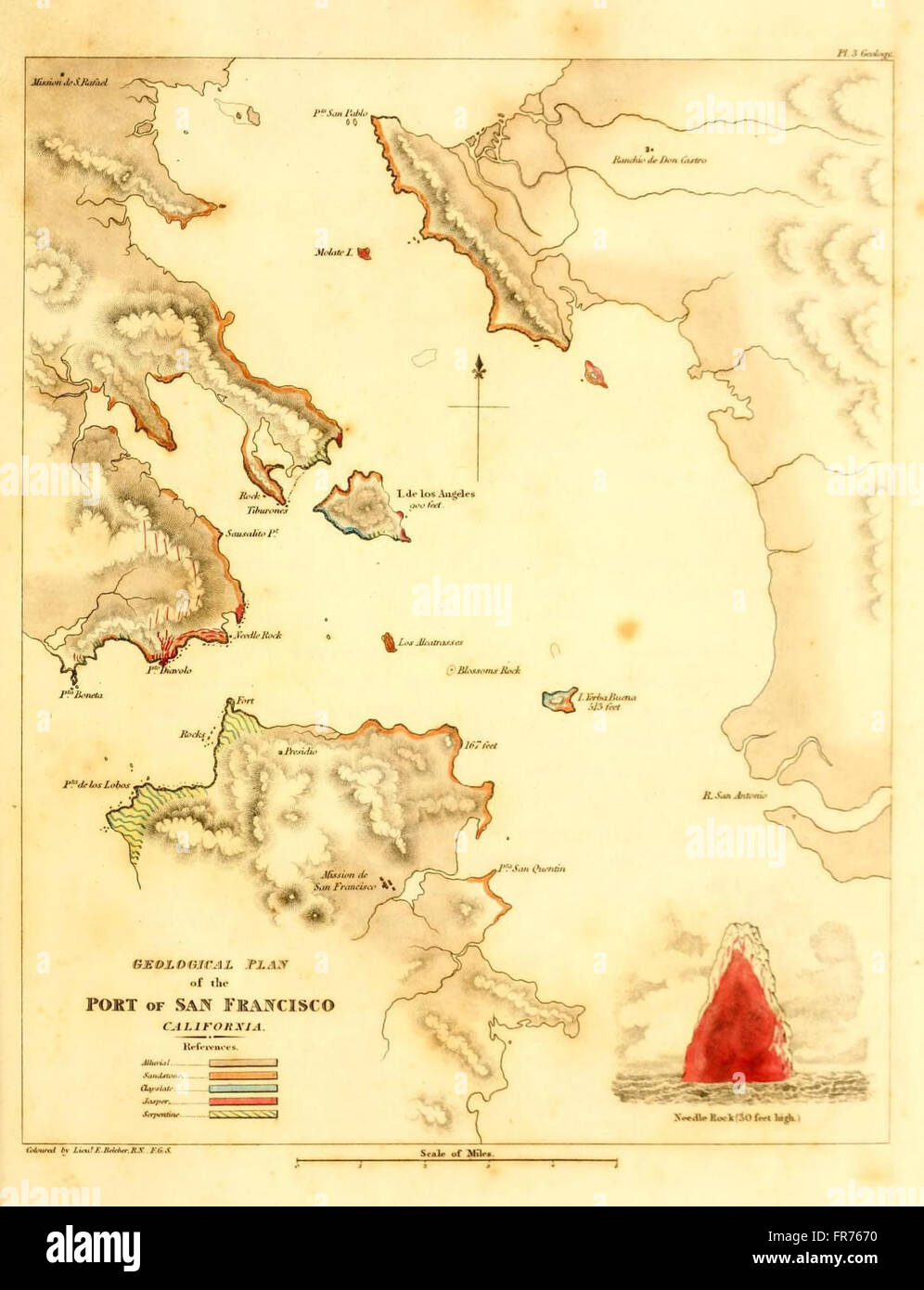 The zoology of Captain Beechey's voyage (Geology Pl. 3 Stock Photo - Alamy