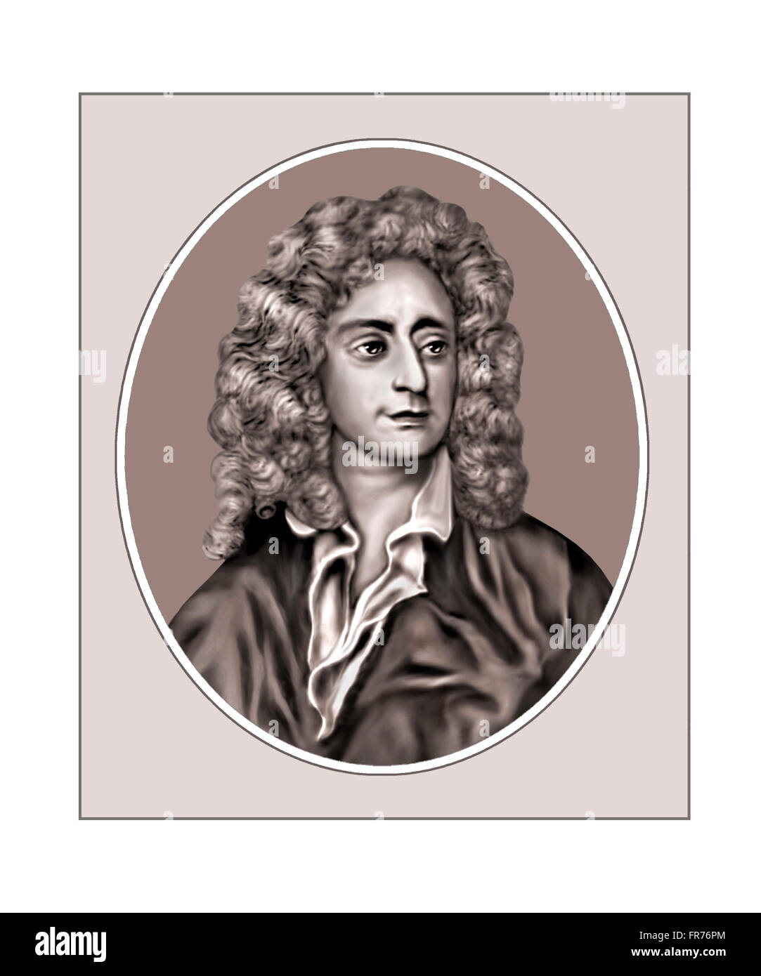 Henry Purcell, 1659-1695, Composer, Portrait Stock Photo - Alamy