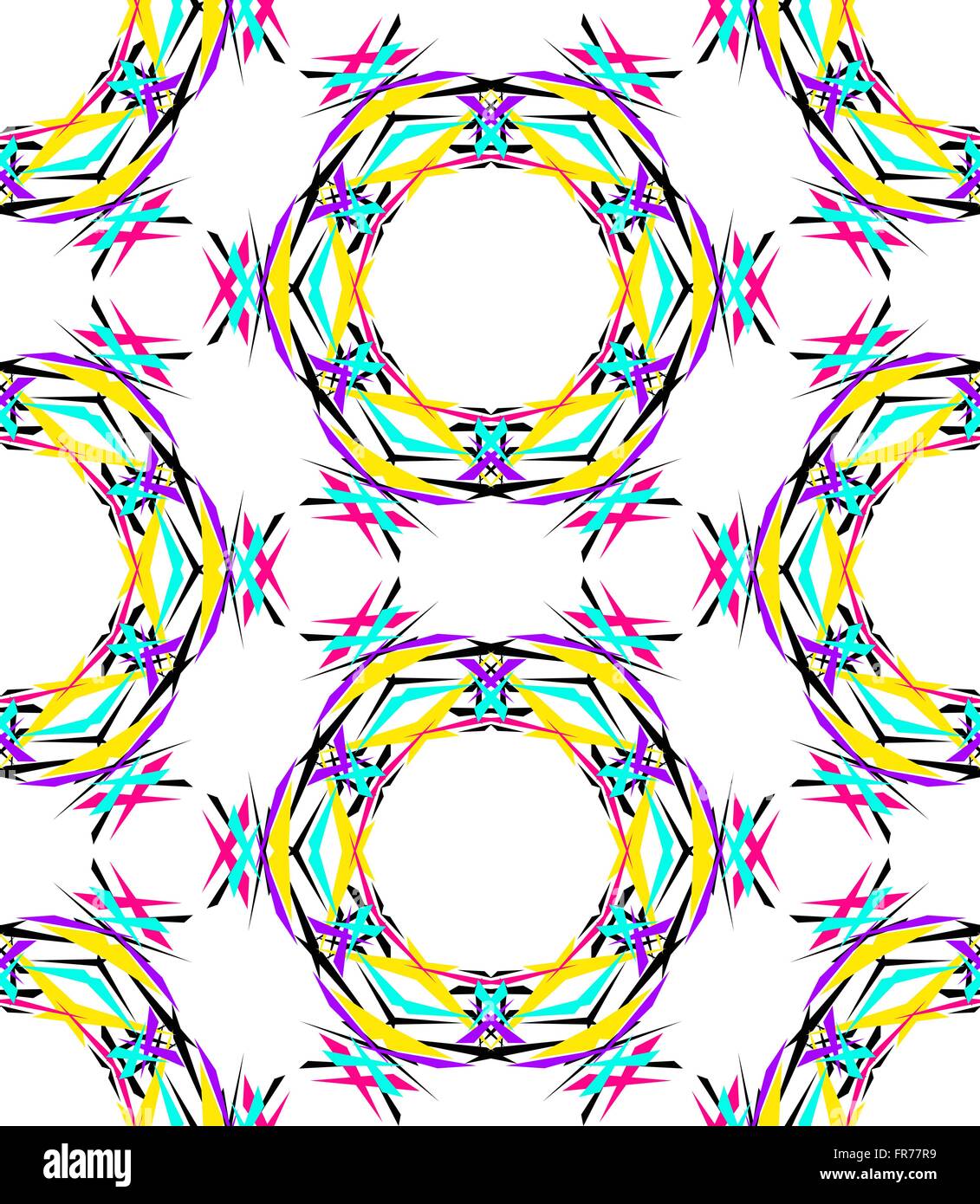 Colors kaleidoscope pattern Cut Out Stock Images & Pictures - Alamy
