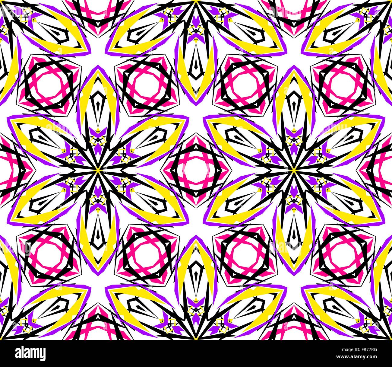 Seamless pattern neon triangles Stock Vector Images - Alamy