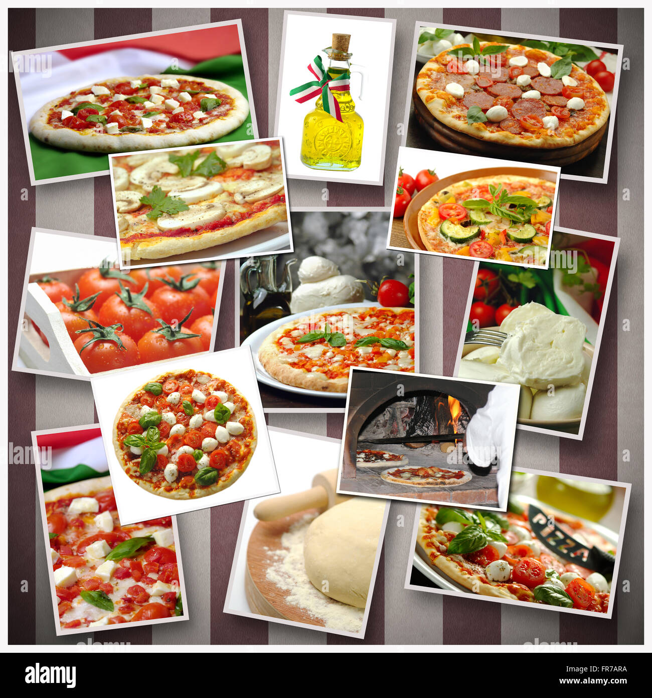 Italian food collage hi-res stock photography and images - Alamy