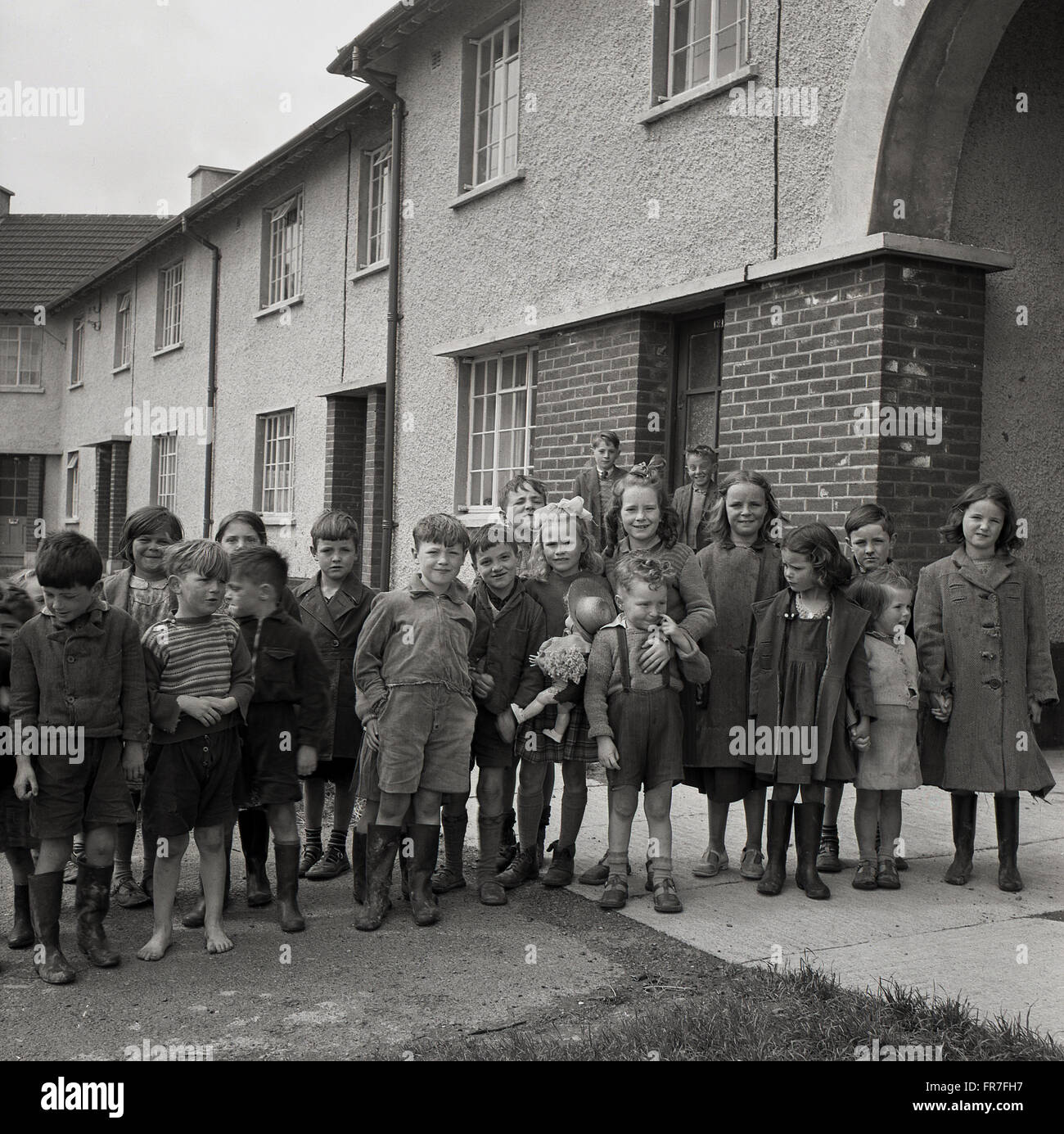 1950s historical, a group of local Irish children come together at a ...