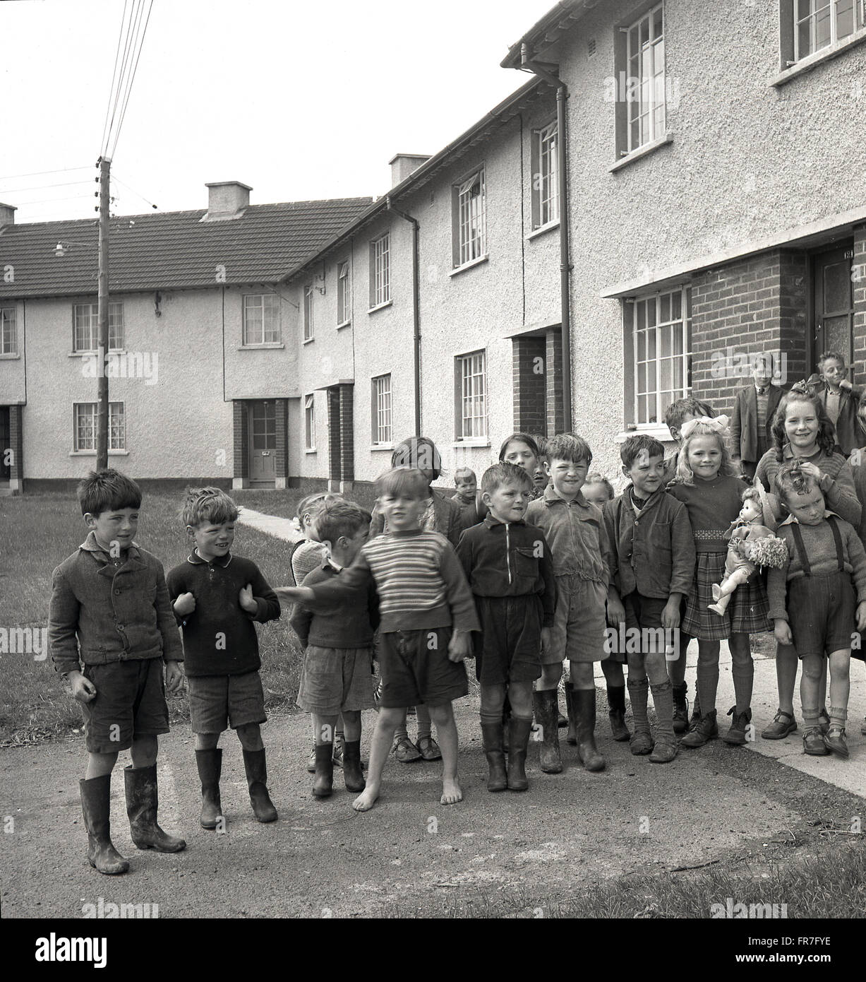 1950s historical, a group of local Irish children come together at a ...