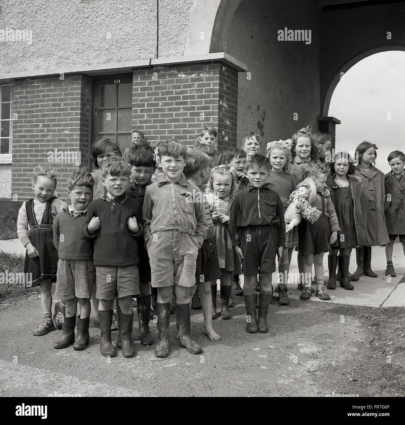 1950s historical, a group of local Irish children come together at a ...