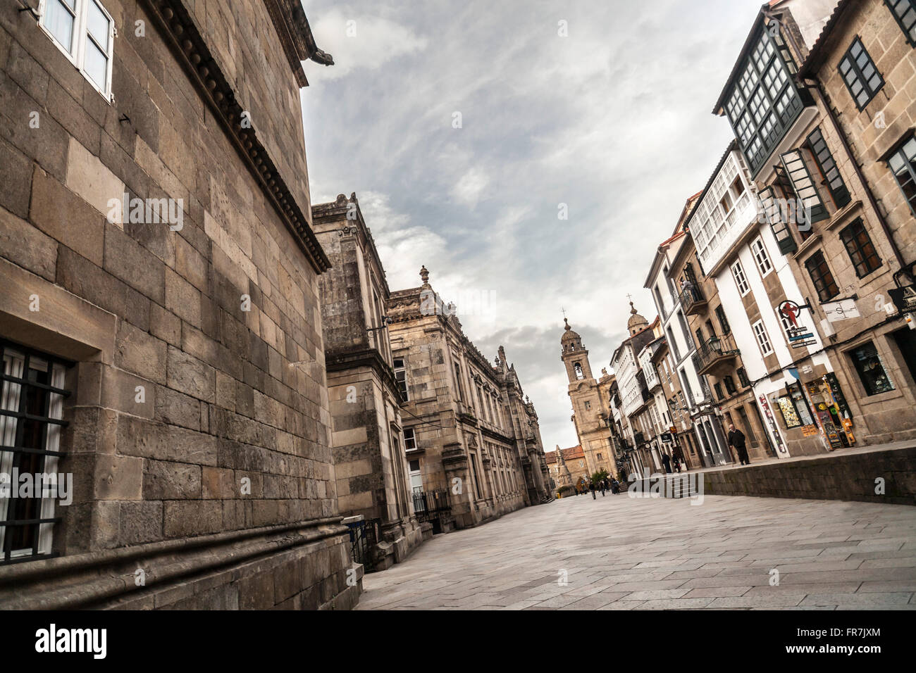 Old town of santiago de compostela santiago de compostela is hi-res ...