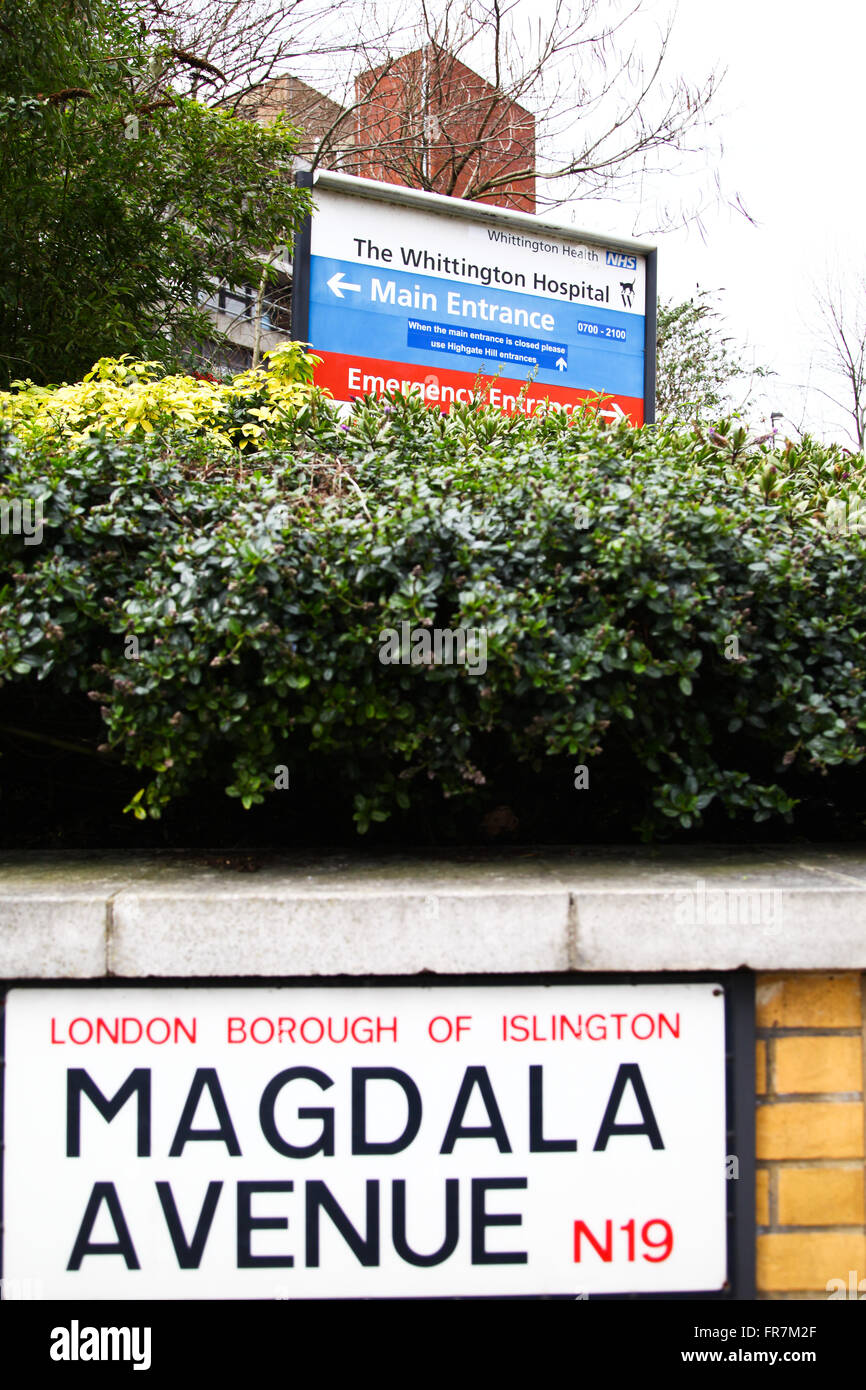 Whittington Hospital, Archway, London, England, UK Stock Photo - Alamy